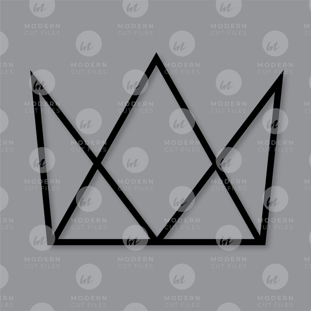 Geometric Crown SVG// Wall Art SVG// Laser Cut File - Etsy