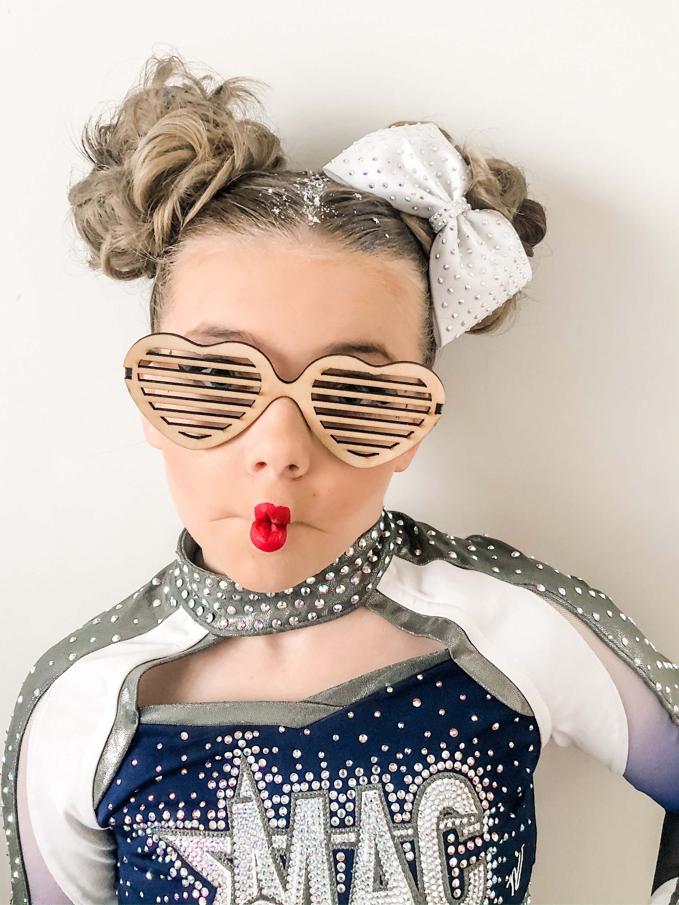 Valentines Card SVG// Punch-out Heart Glasses Card SVG// Laser Cut File ...