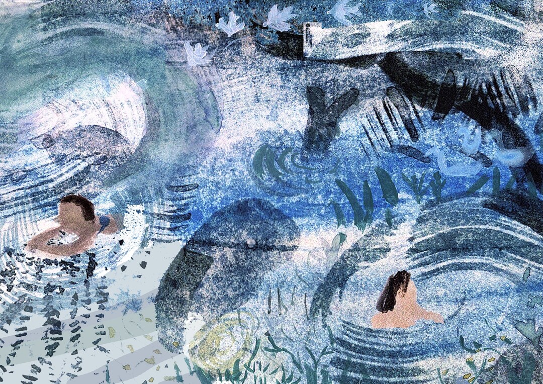 Wild Swimming | Art Print | A4| 297x210mm - Etsy UK