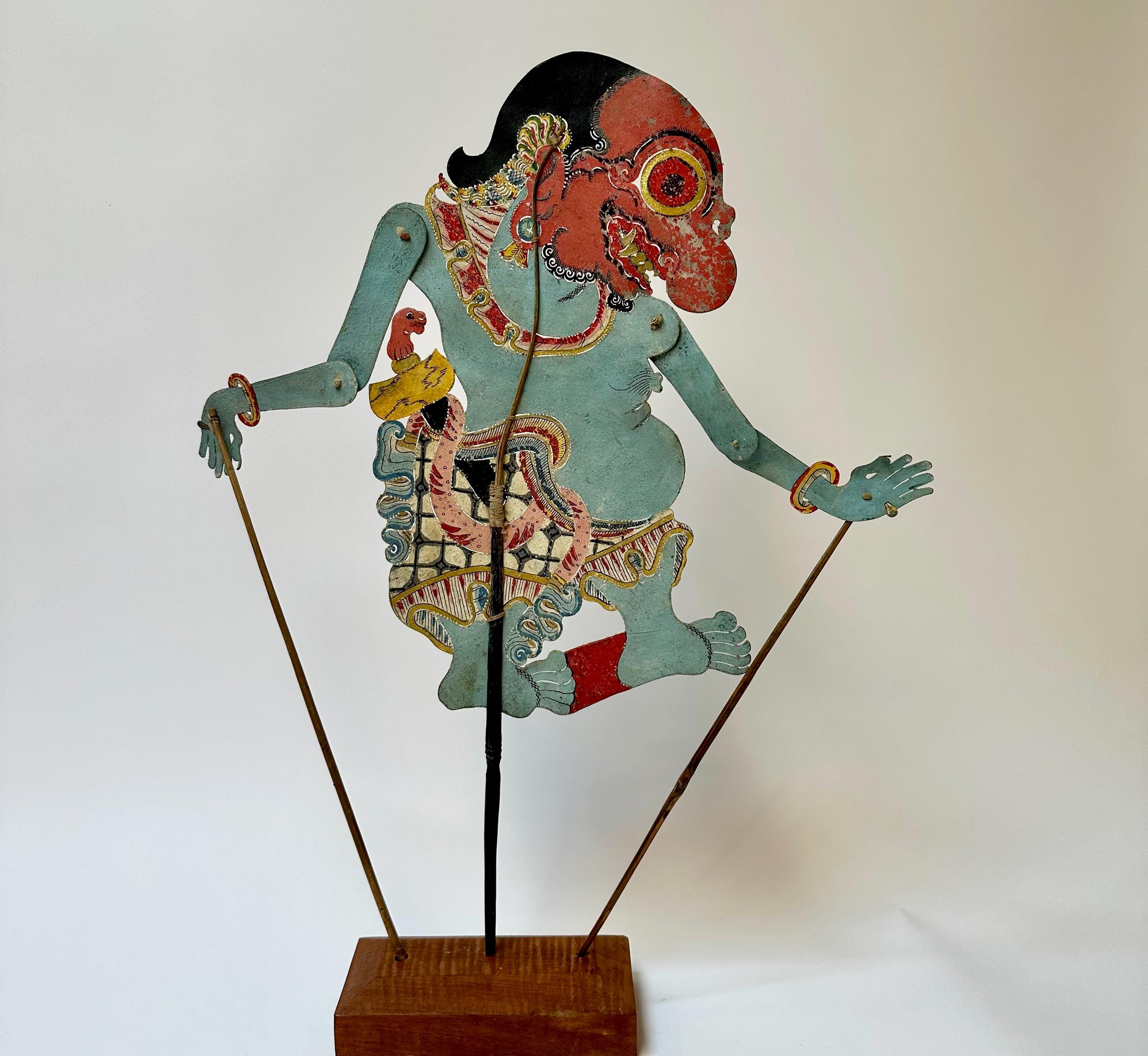 1960s Javanese Shadow Puppet Pair - Etsy