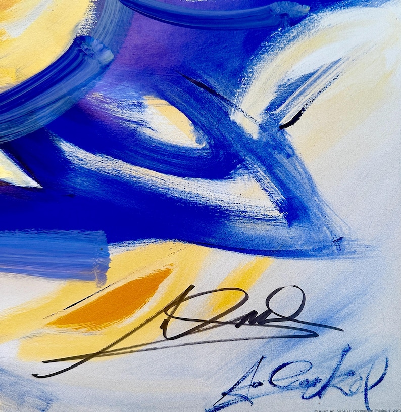 Alfred Gockel Original Painting on Print - 27" X 27" Signed - Etsy