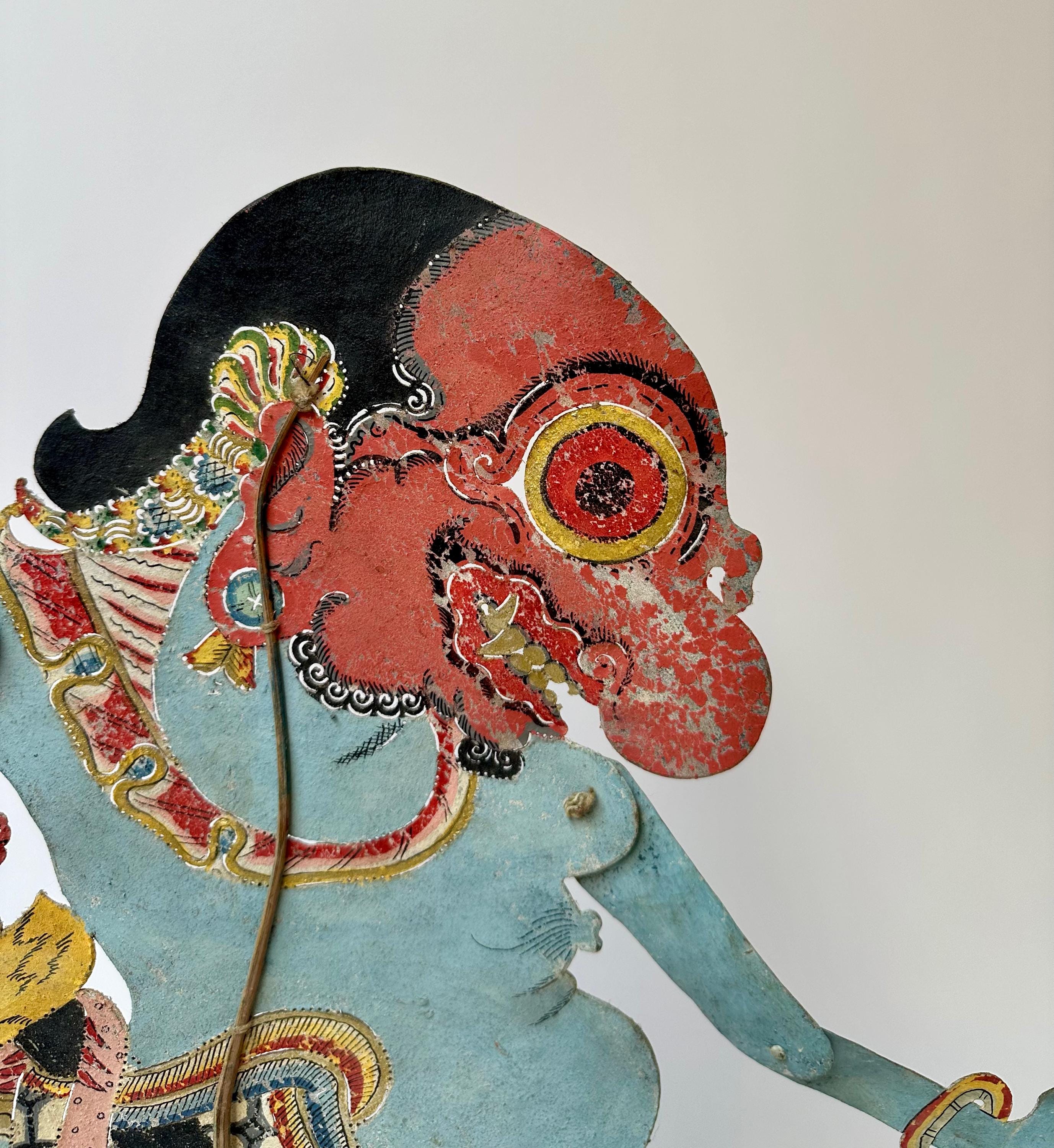 1960s Javanese Shadow Puppet Pair - Etsy