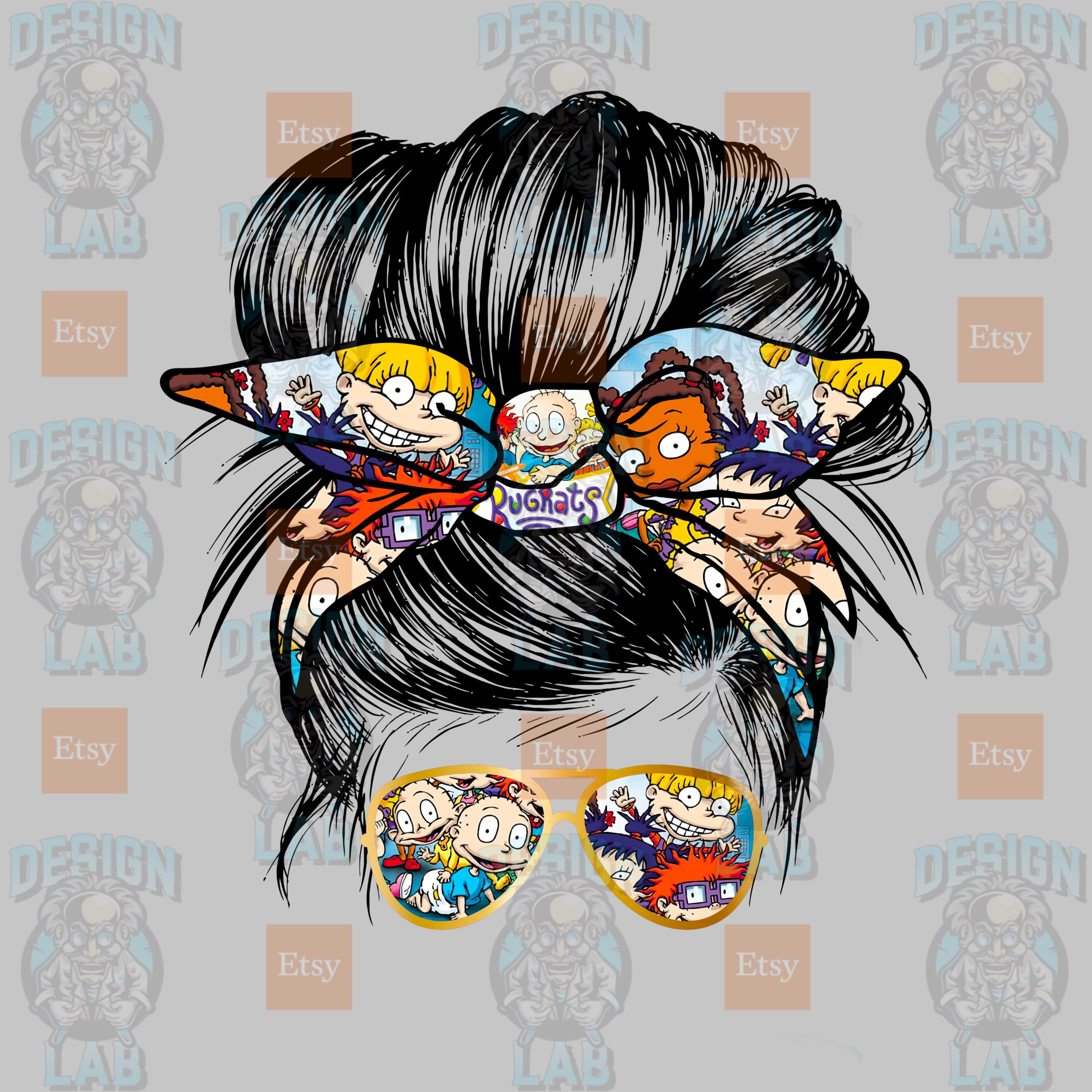 Rugrats Girl With Bun PNG JPEG Digital Design Download | Etsy