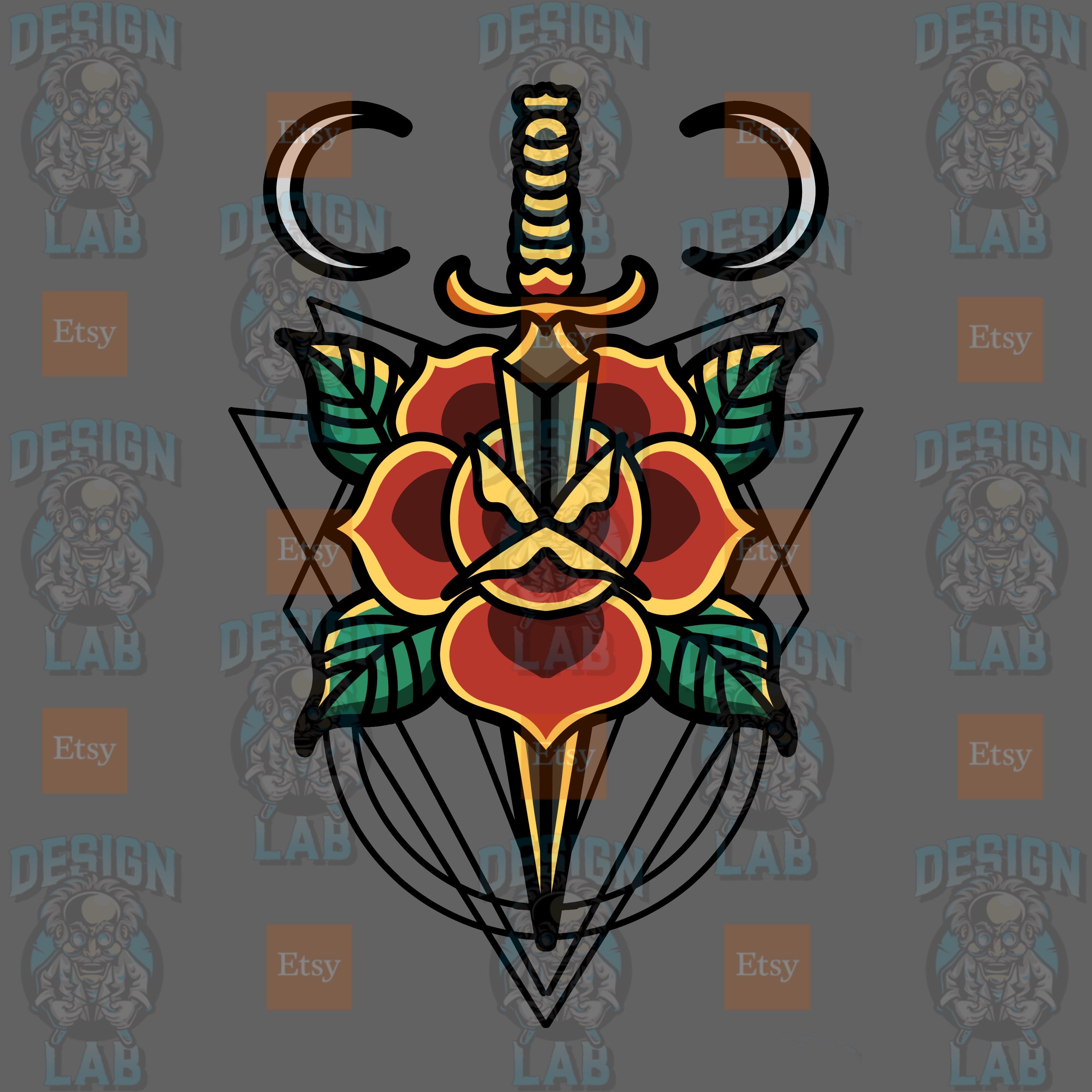 Tattoo Digital Design Download PNG Instant Download | Etsy