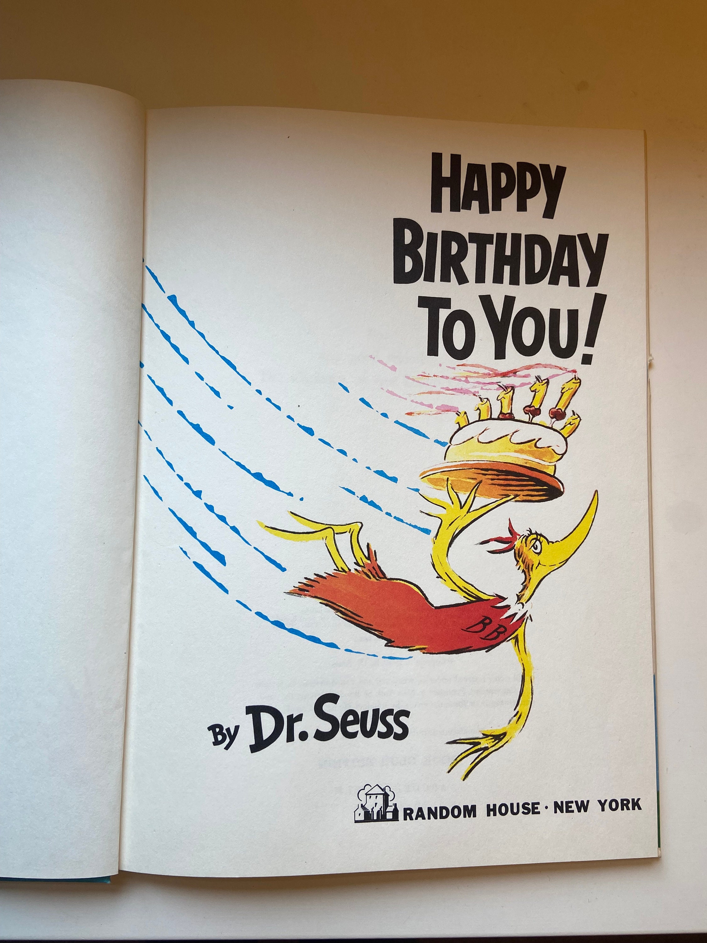 1959 Dr. Seuss Happy Birthday to You Hardcover Book - Etsy