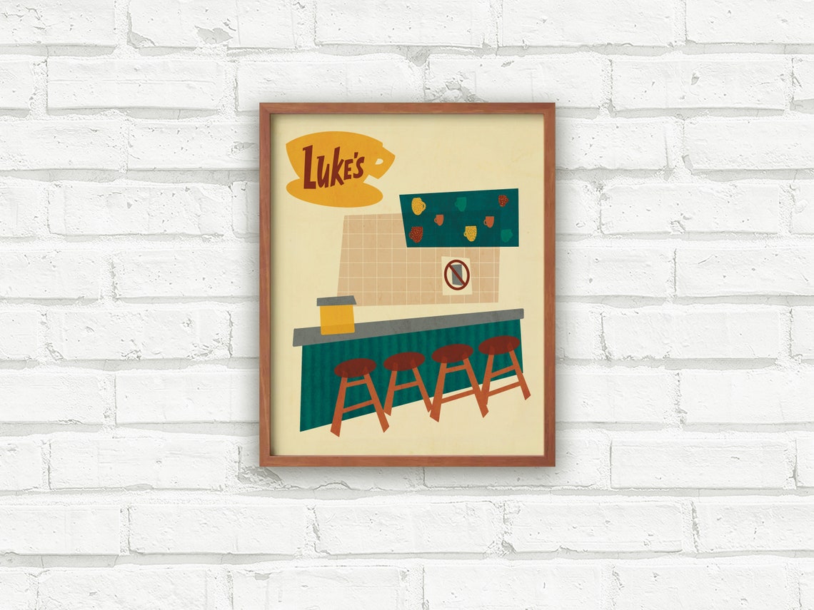 Gilmore Girls Art Prints, Set of 3 Travel Posters, Mid Century Modern ...