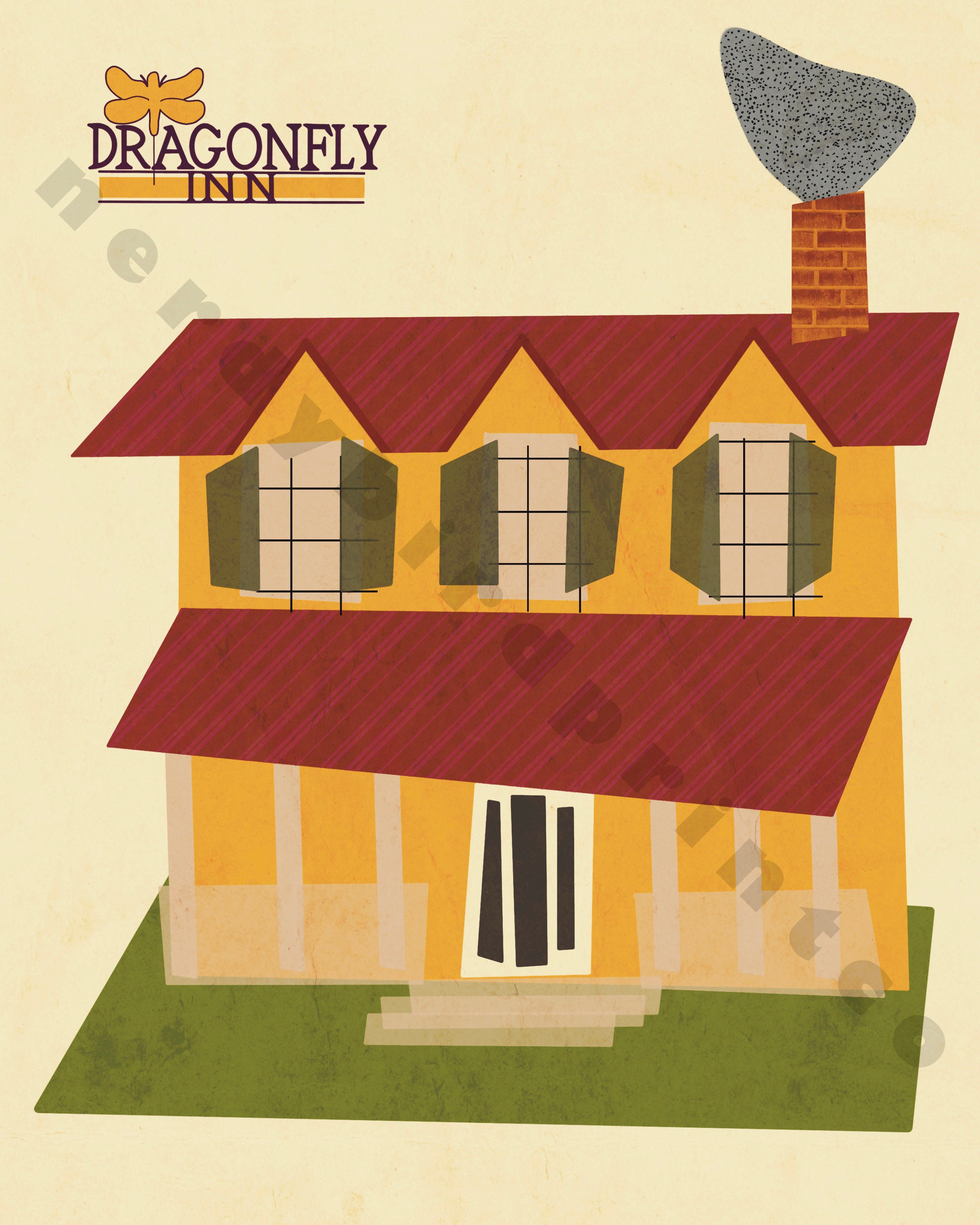 Gilmore Girls Art Prints, Set of 3 Travel Posters, Mid Century Modern ...