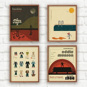 Hawkins Travel Poster, Stranger Things Inspired Art Print, Subtle ...