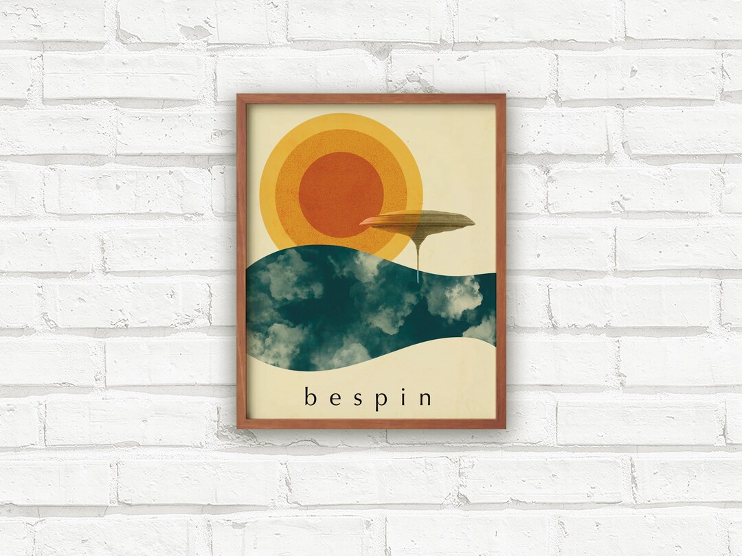 Star Wars Art Print, Bespin Travel Poster, Mid Century Modern, Retro ...