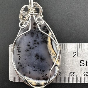 MERLINITE CRYSTAL NECKLACE Stone of Magic, Increase Intuition, Silver ...