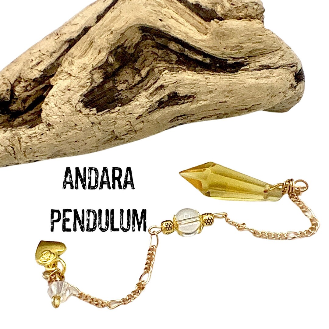 ANDARA CRYSTAL PENDULUM Encoded to God Frqeuncy Blessed at Archangel ...