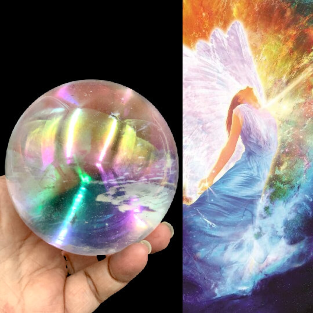 Andara Crystal Ball With Certificate, 76 Mm. ANGEL ANDARA. Encoded to ...