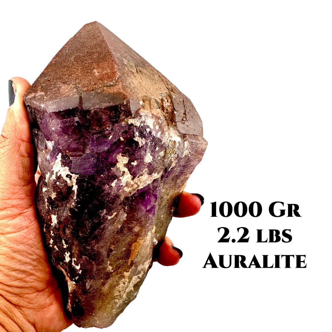 Auralite 23 Red Cap Crystal Sceptre – Large Lemurian, Rare Gift for ...