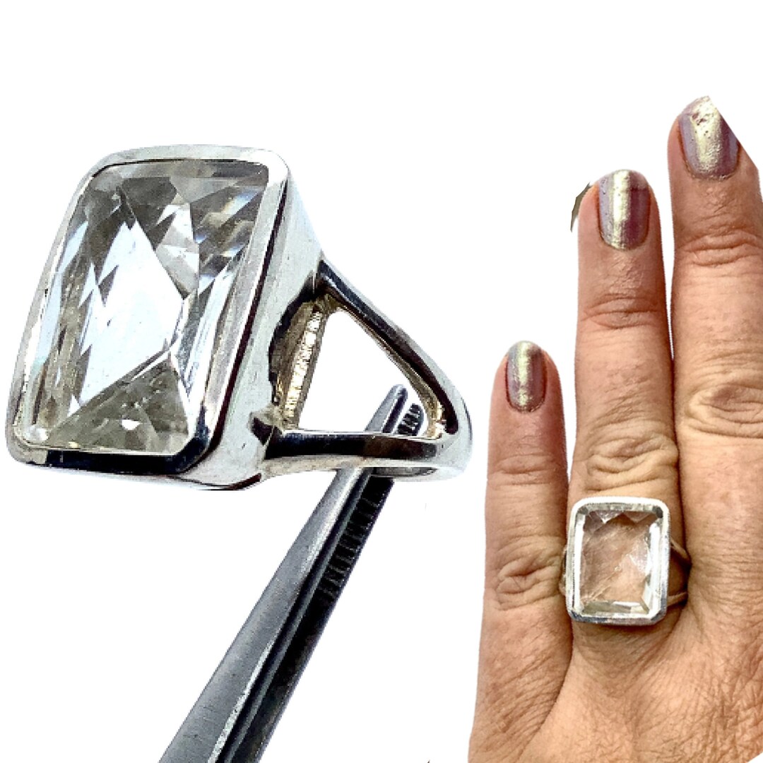 Danburite Ring in Sterling Silver Stone of the Angels. Blessed at ...
