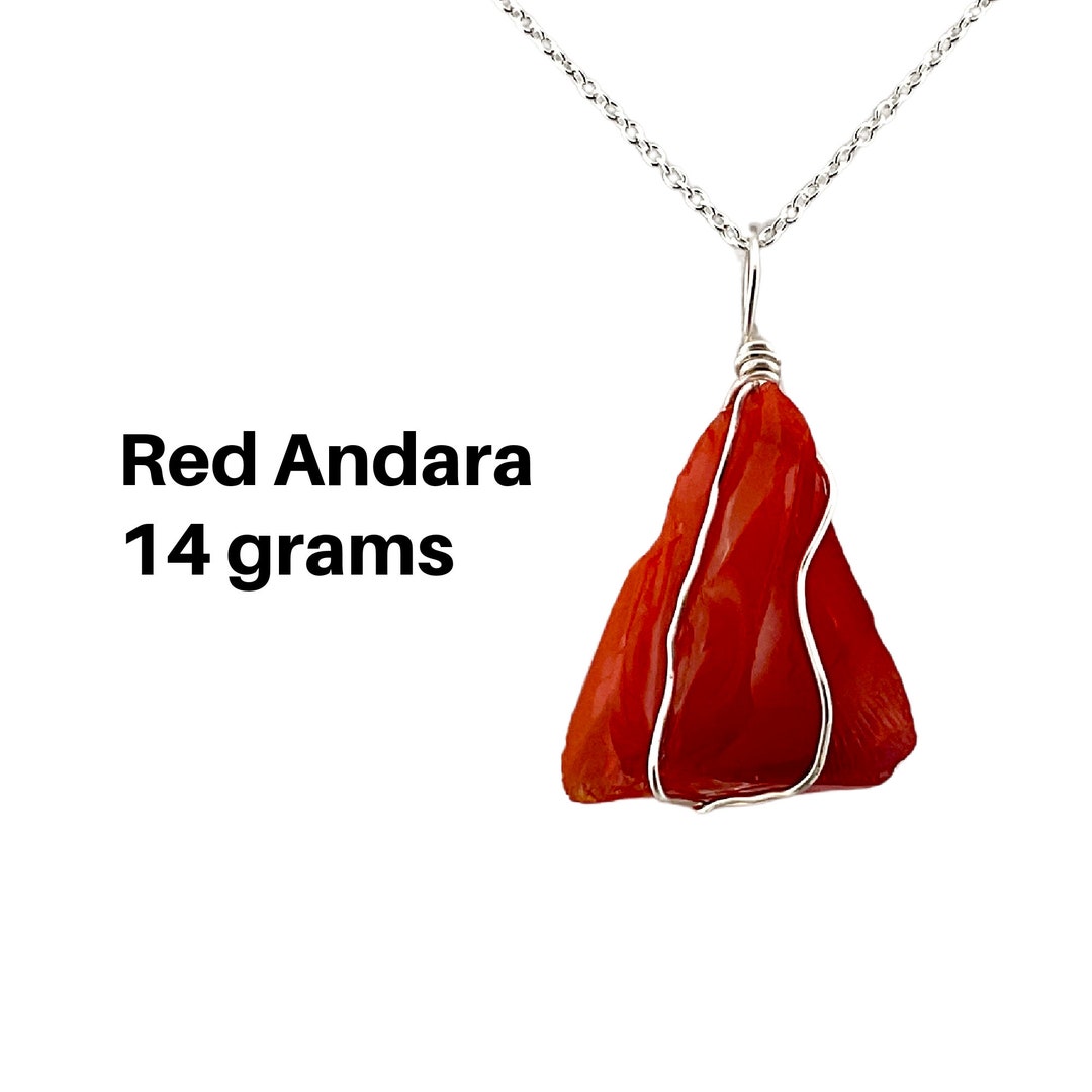 ANDARA NECKLACE. Gemstone Jewelry. Goddess of Women. ISIS. Red Andara ...
