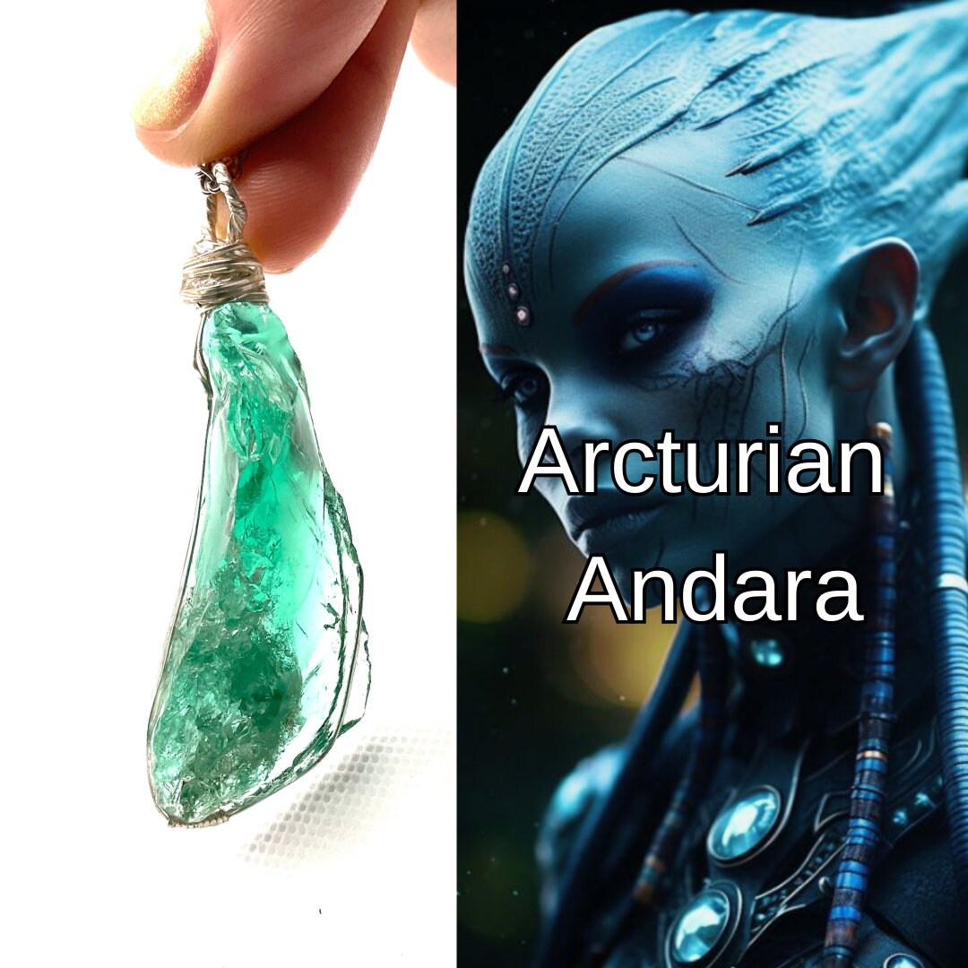 ANDARA NECKLACE Encoded for Arcturian Starseeds for Self Care Authentic ...
