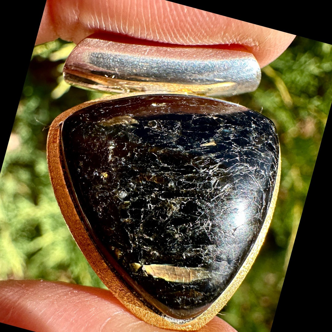 NUUMMITE CRYSTAL NECKLACE From Greenland Silver/gold Necklace Womens ...