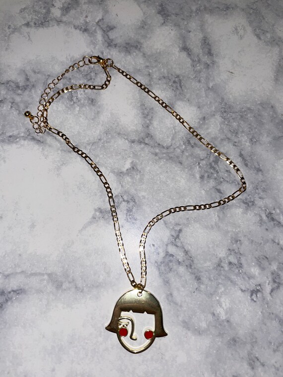 Woman Face Chain - Etsy