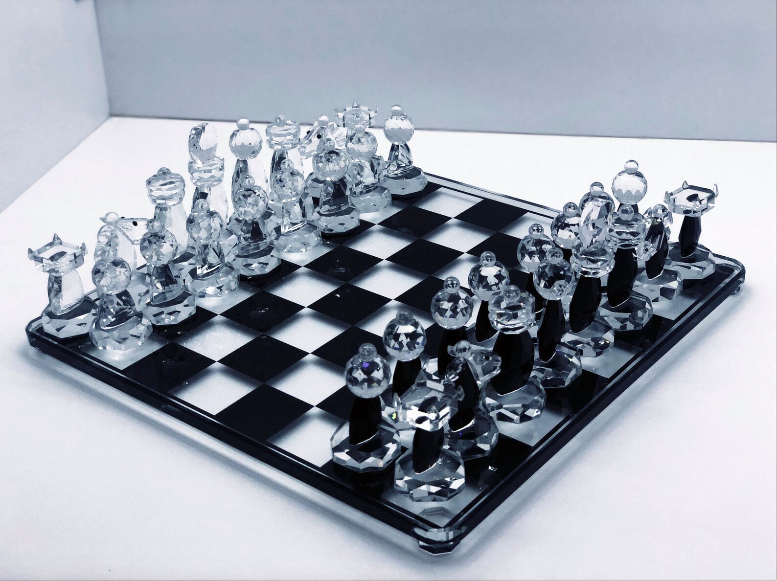 Luxury Handmade Crystal Chess Set Chess Set for Collectors - Etsy