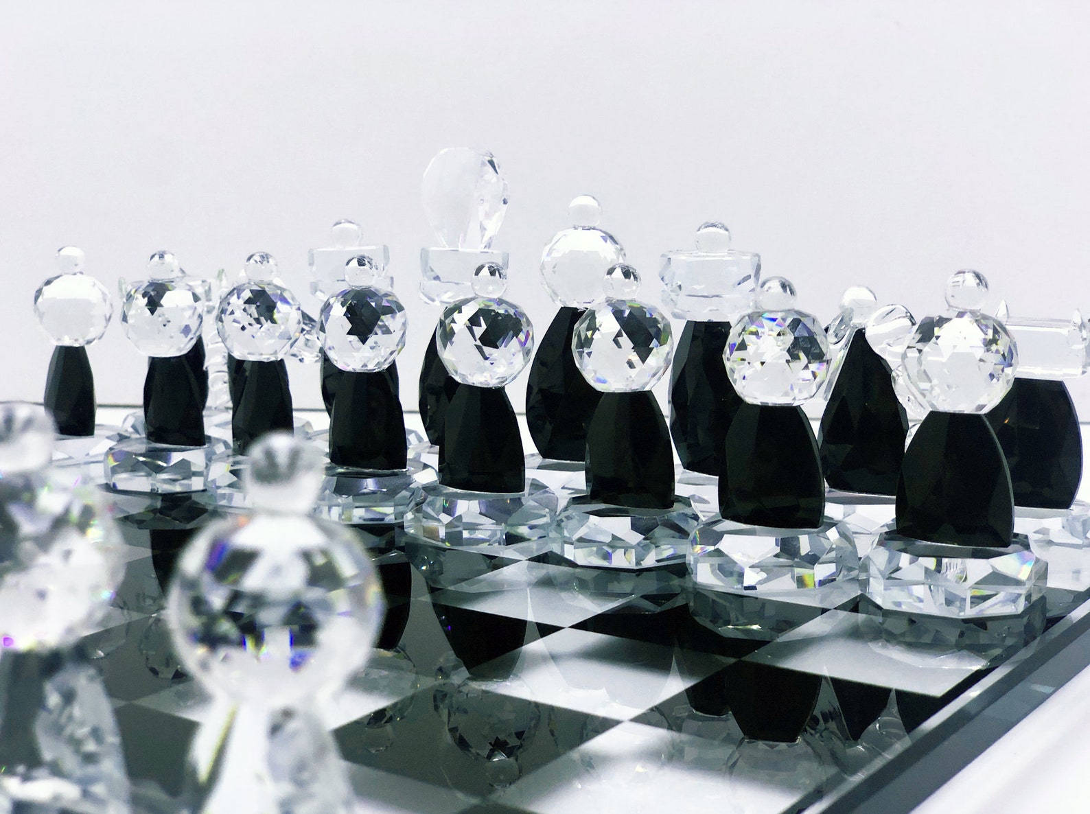 Luxury Handmade Crystal Chess Set Chess Set for Collectors - Etsy