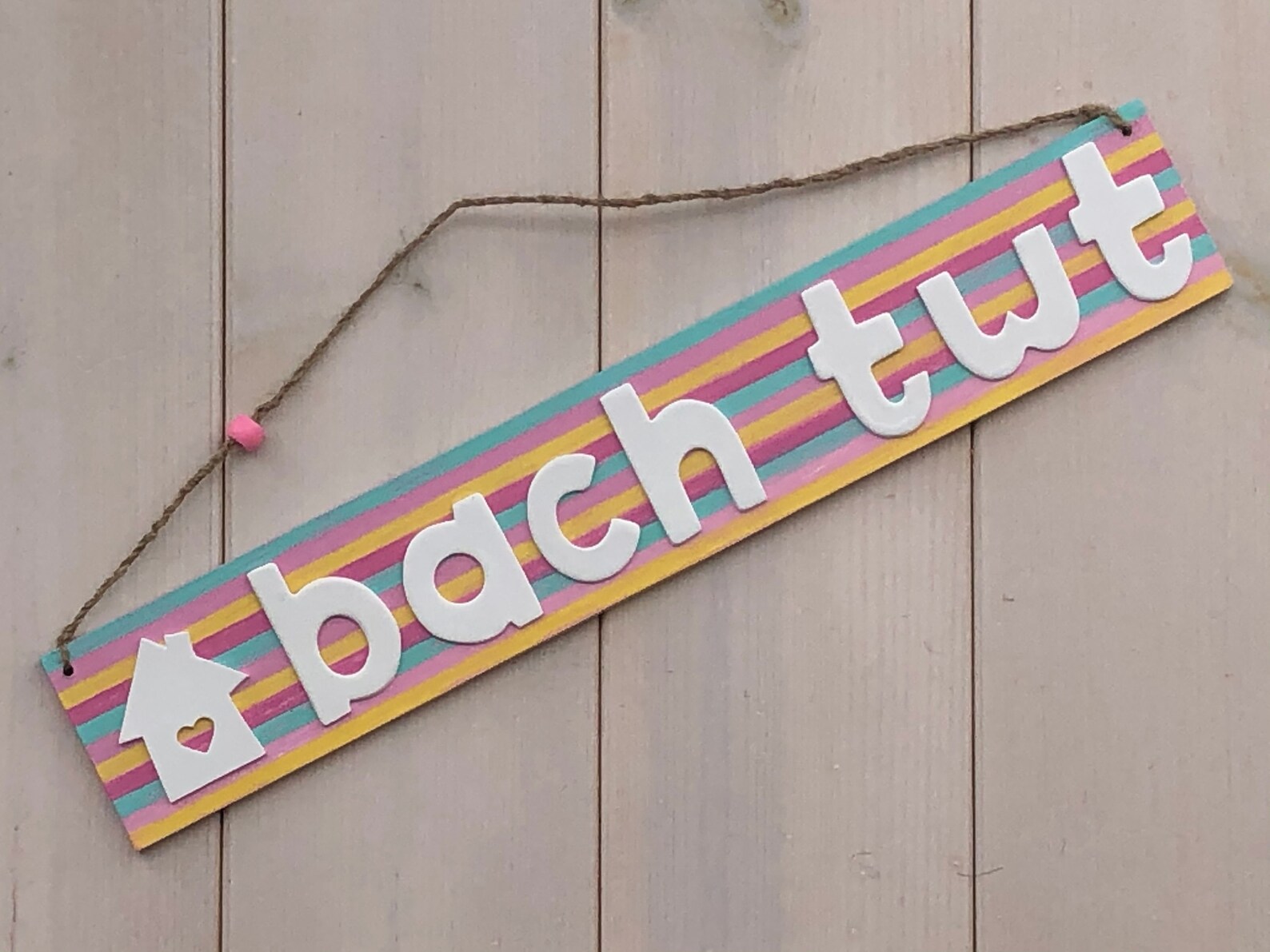 Welsh Hanging Door Sign ty Bach Twt - Etsy UK