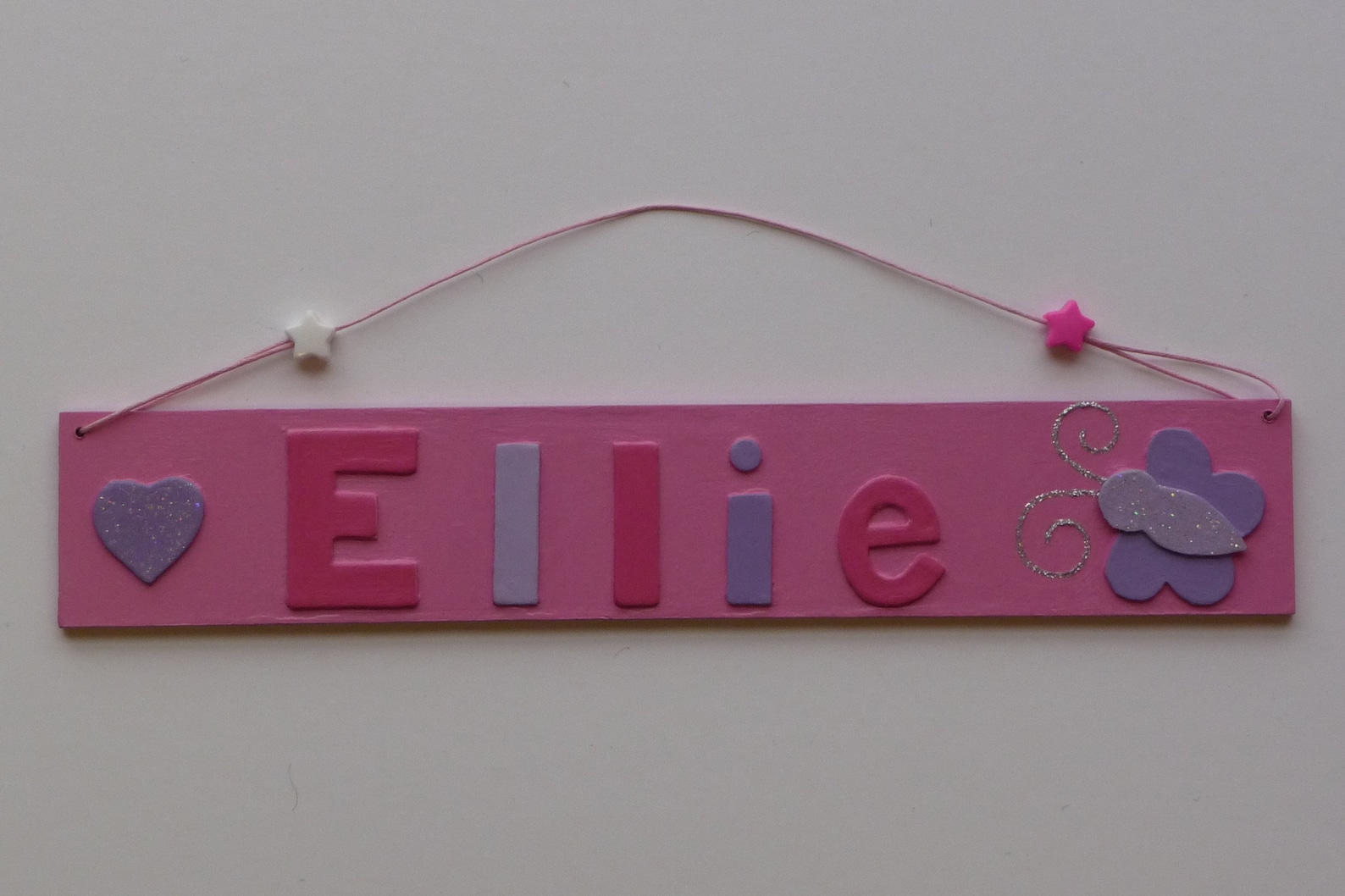 Personalised Butterfly Name Plate - Etsy