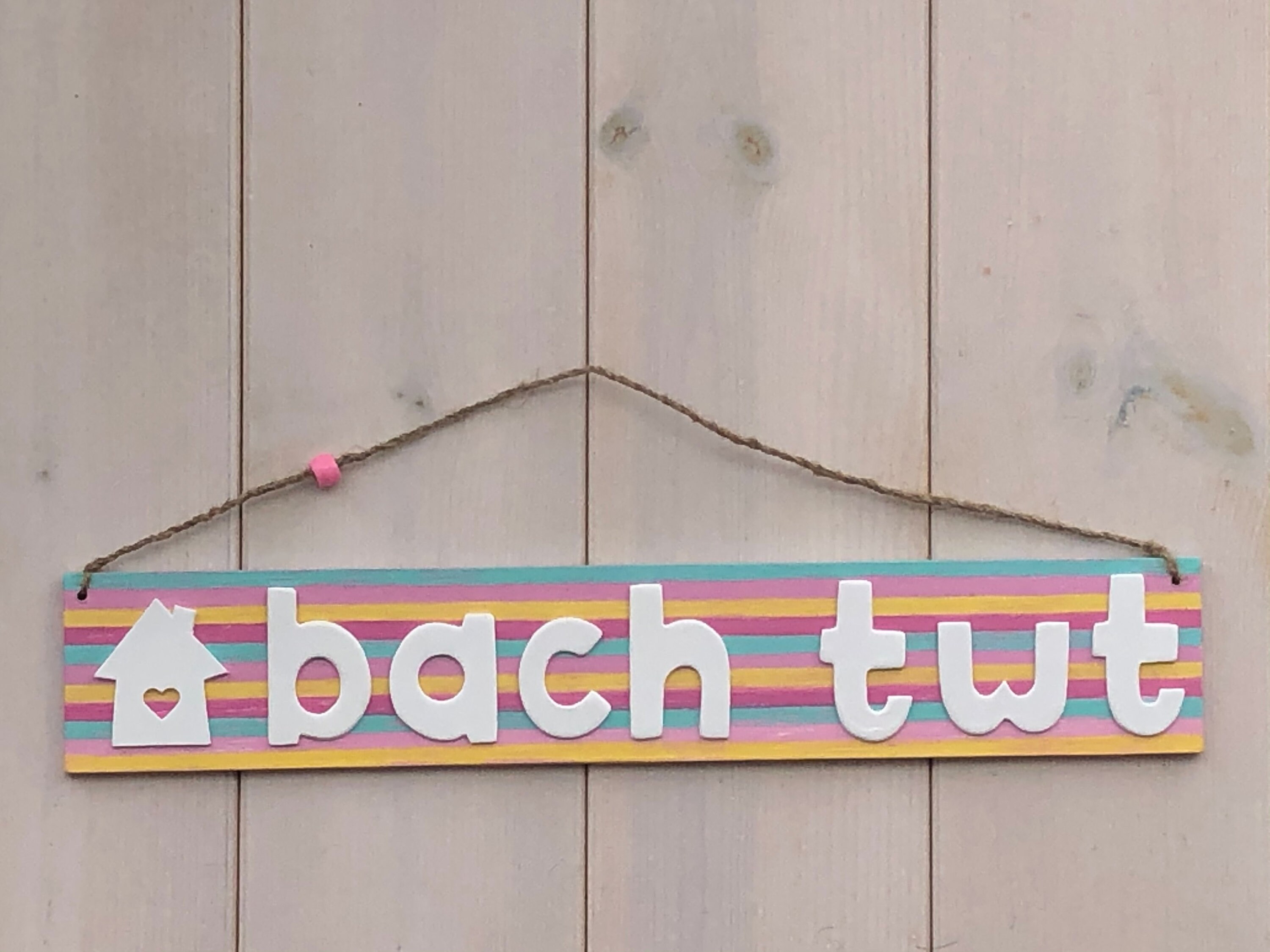 Welsh Hanging Door Sign ty Bach Twt - Etsy UK