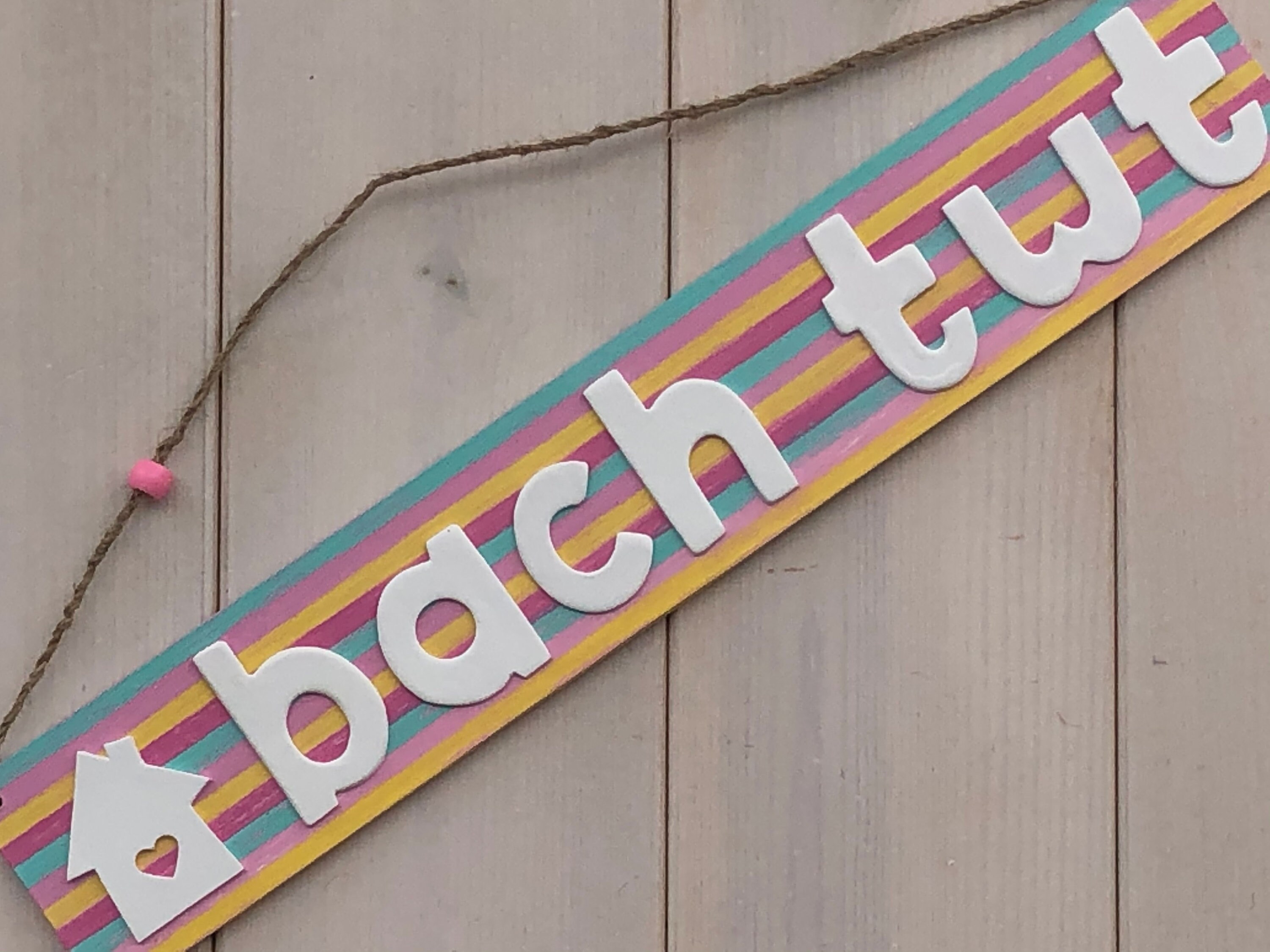 Welsh Hanging Door Sign ty Bach Twt - Etsy UK