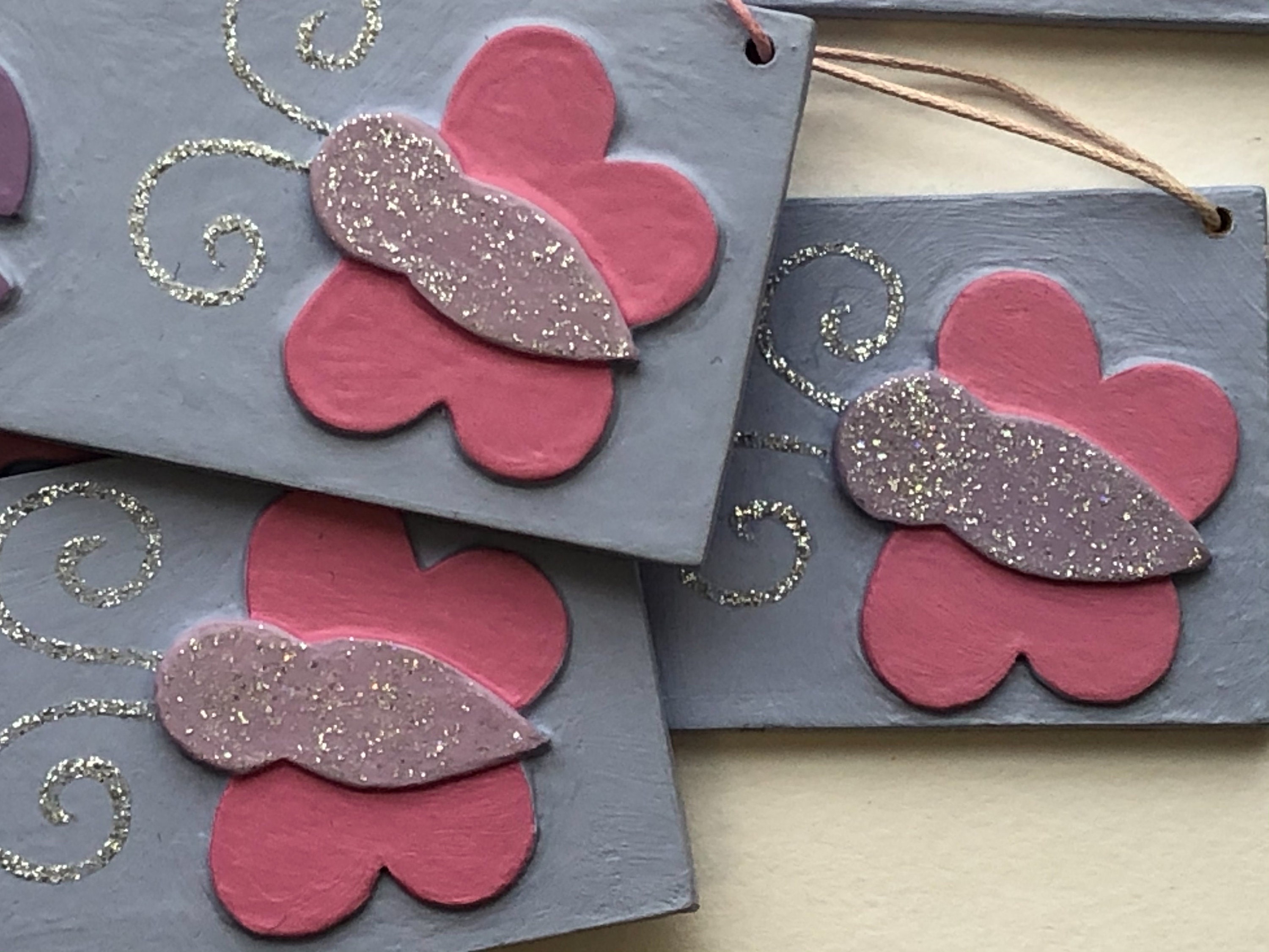 Any Name Lilac Butterfly Name Plate - Etsy