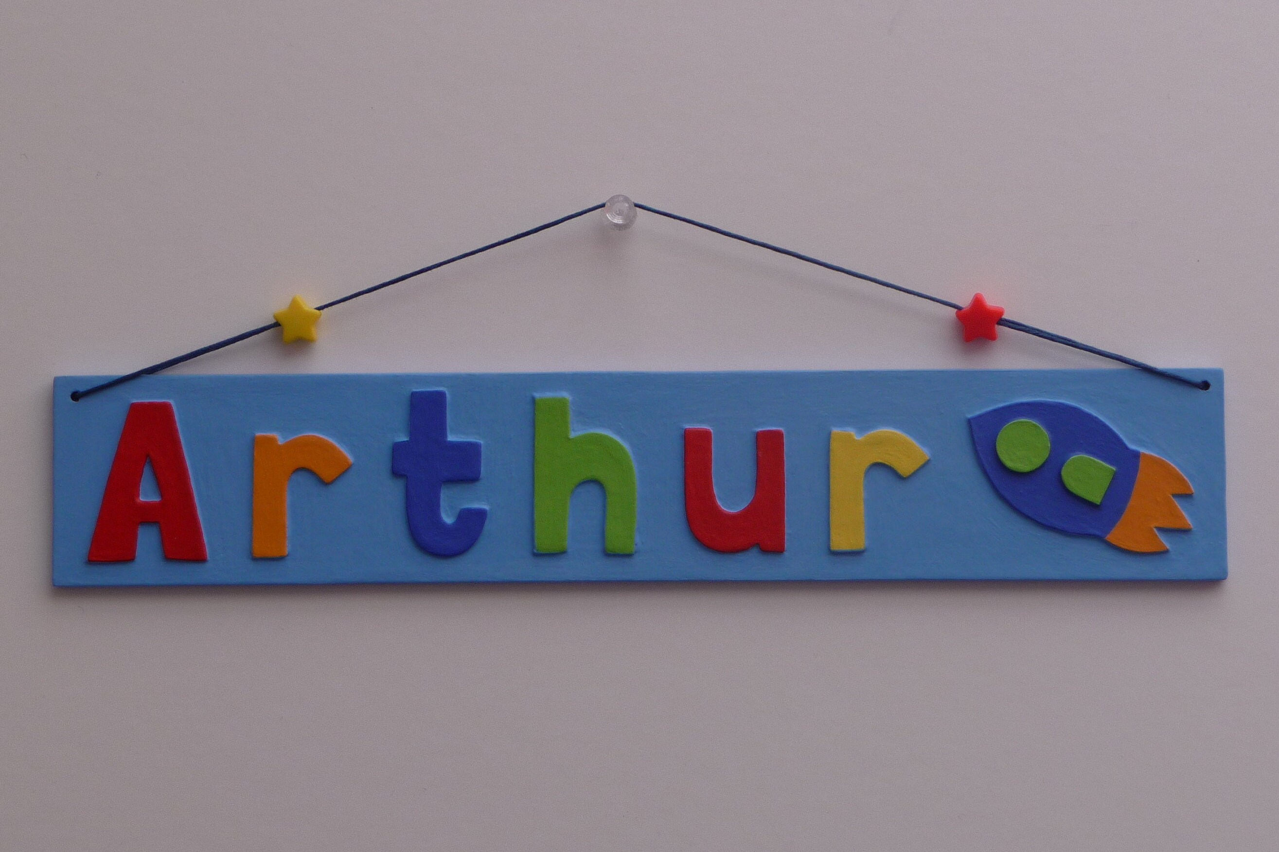 Personalised Rocket Name Plate - Etsy
