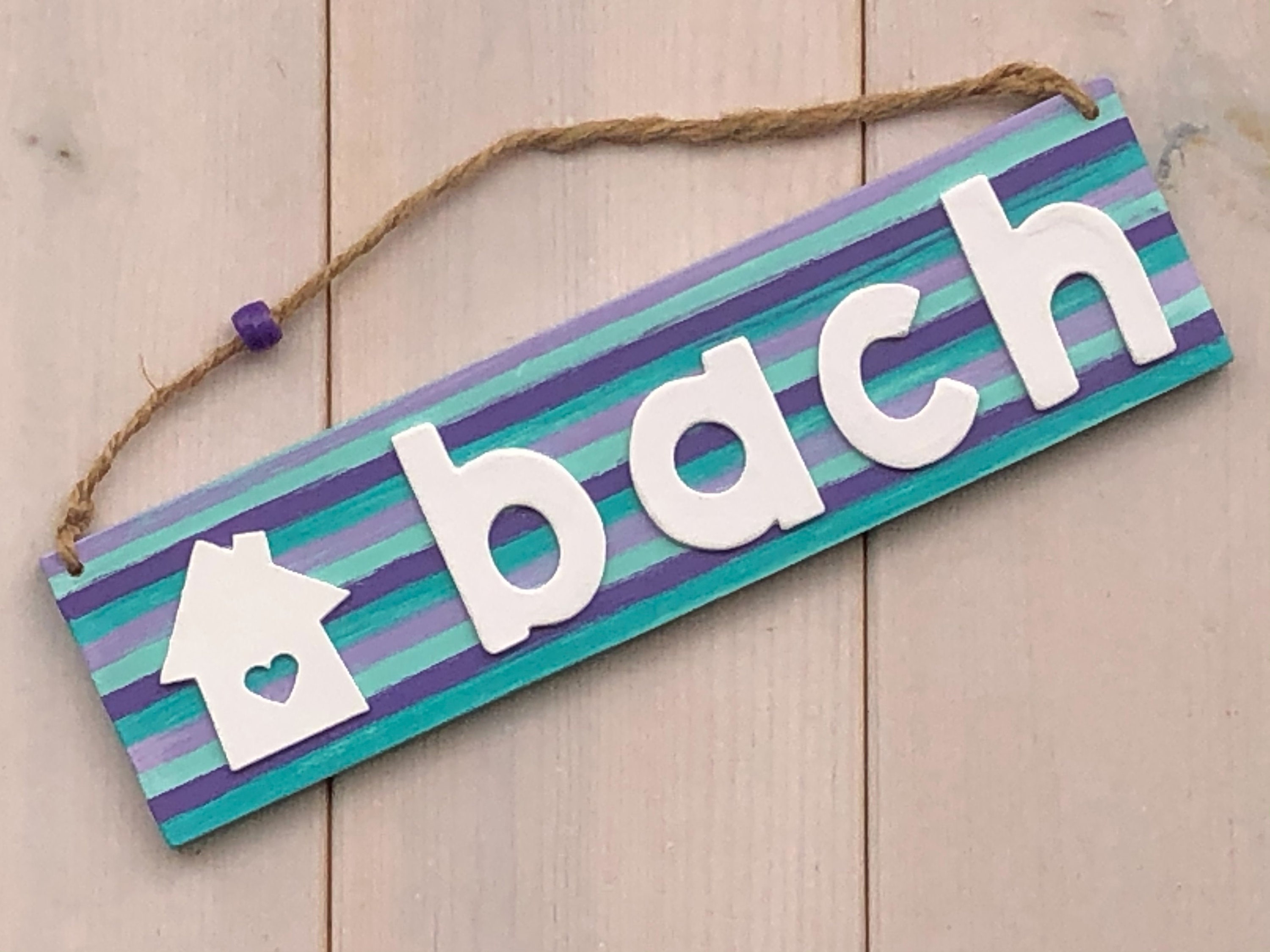 Welsh Hanging Door Sign ty Bach - Etsy UK