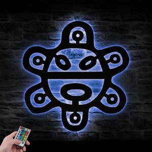 Puerto Rico Taino Sun Sol God Symbol Metal Wall Art LED Light Made in ...