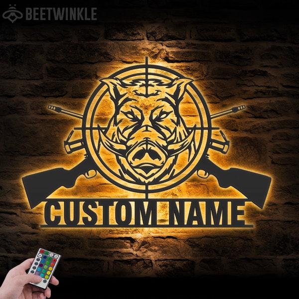 Wild Boar Neon Sign - Etsy