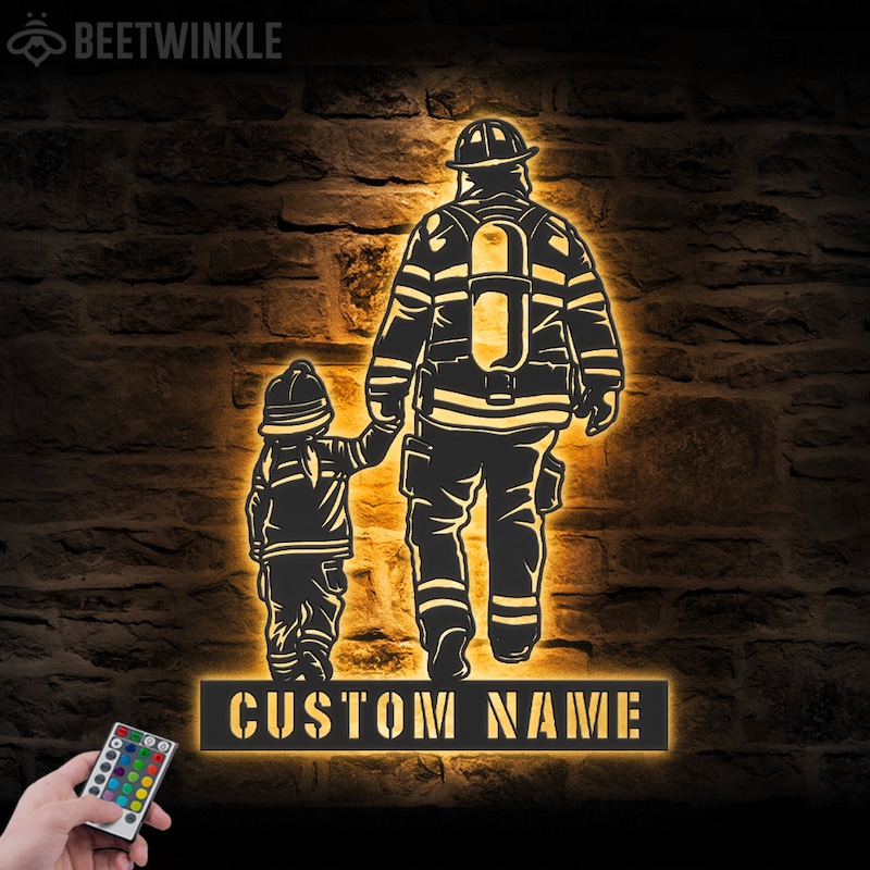 Firefighter Art - Etsy