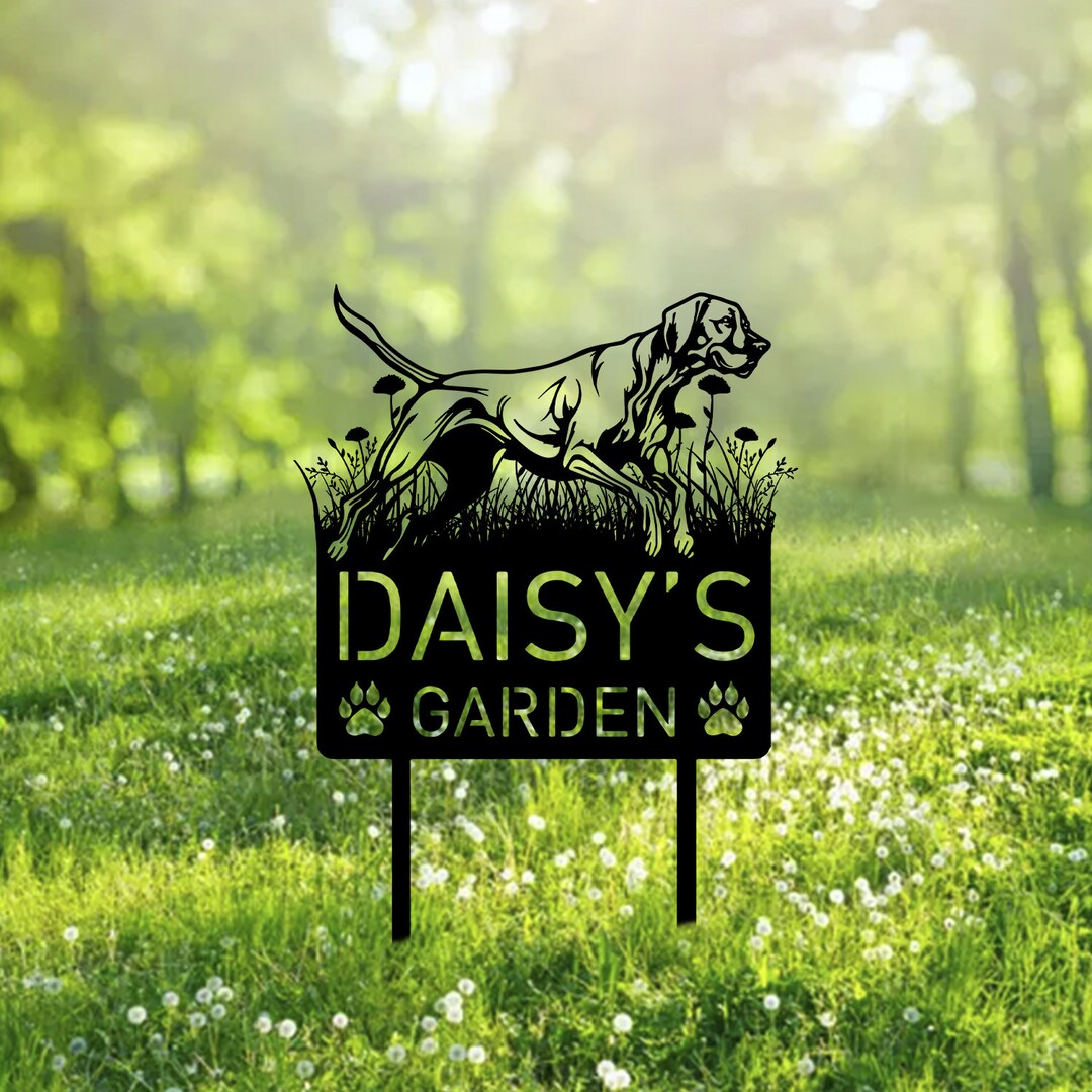 Custom Rhodesian Ridgeback Dog Metal Memorial Garden Stake Personalized ...