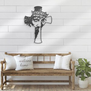 Christ Jesus King of Kings Metal Wall Art LED Light Jesus Christian ...