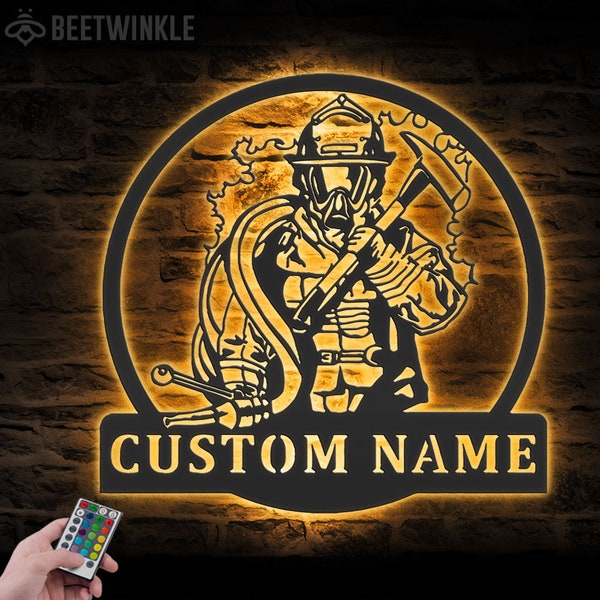 Custom Firefighter - Etsy