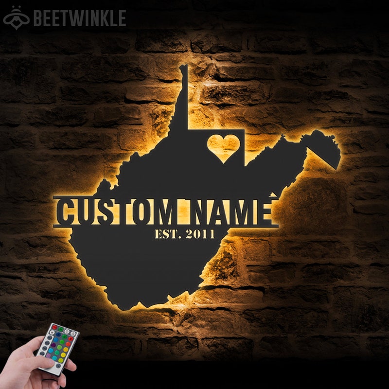 West Virginia Sign - Etsy