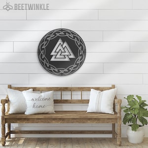Valknut Metal Wall Art LED Light Viking Symbol Sign Home Decor - Etsy
