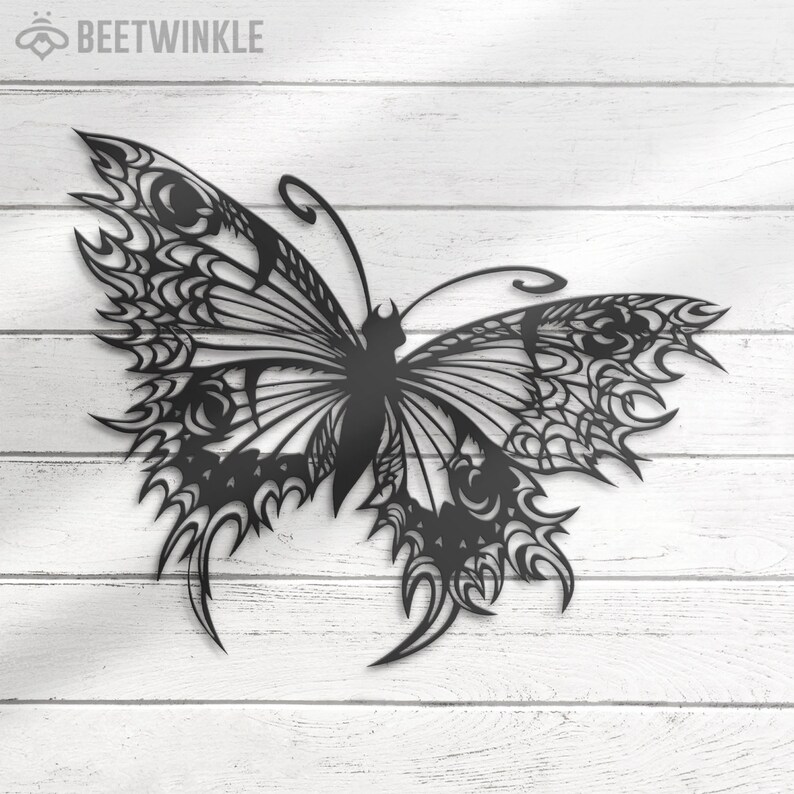 Butterfly Metal Wall Art LED Light Butterfly Lover Sign Home - Etsy
