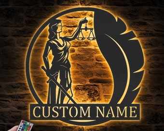 Justice Name Sign - Etsy