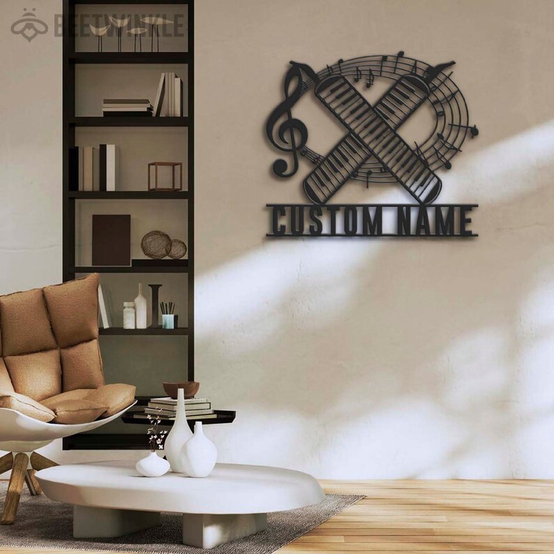 Custom Melodica Musical Instrument Metal Wall Art LED Light - Etsy