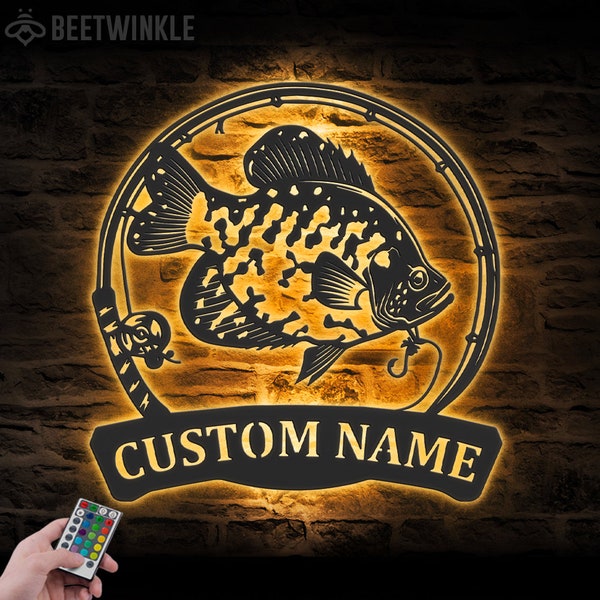 Outdoor Metal Crappie Fish - Etsy