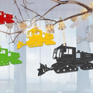 Snowcat Metal Ornament Tracked Snow Vehicles Sign Piste Machines ...