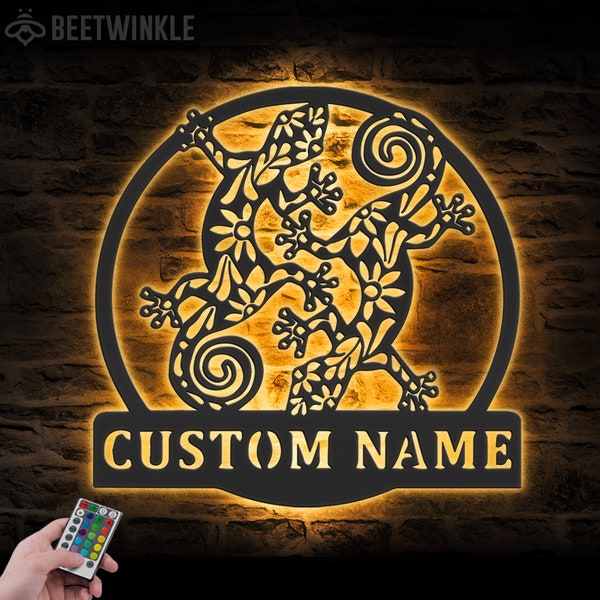 Gecko Couple Family - Etsy