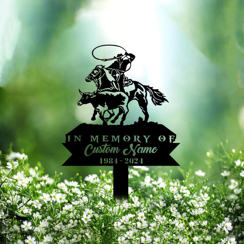 Metal Grave Marker - Etsy