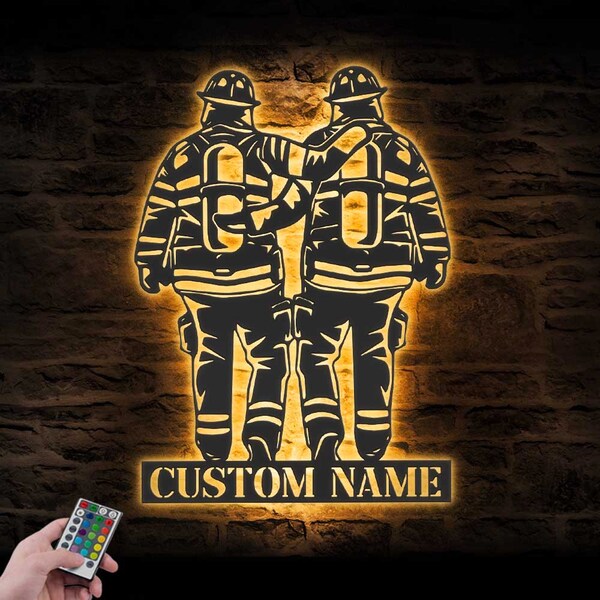 Fire Department Led Wall Sign - Etsy
