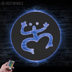 Frog Coqui Puerto Rico Taino Symbol Metal Wall Art LED Light Puerto ...