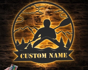 Kayaker Parking Sign Kayak Man Cave Decor Kayak Lover Sign - Etsy