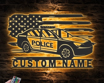 Us Police Neon Sign - Etsy